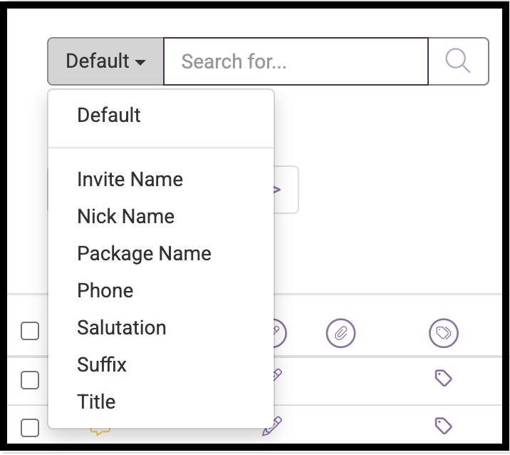 Guest List Search Functions – Seatrobot Support