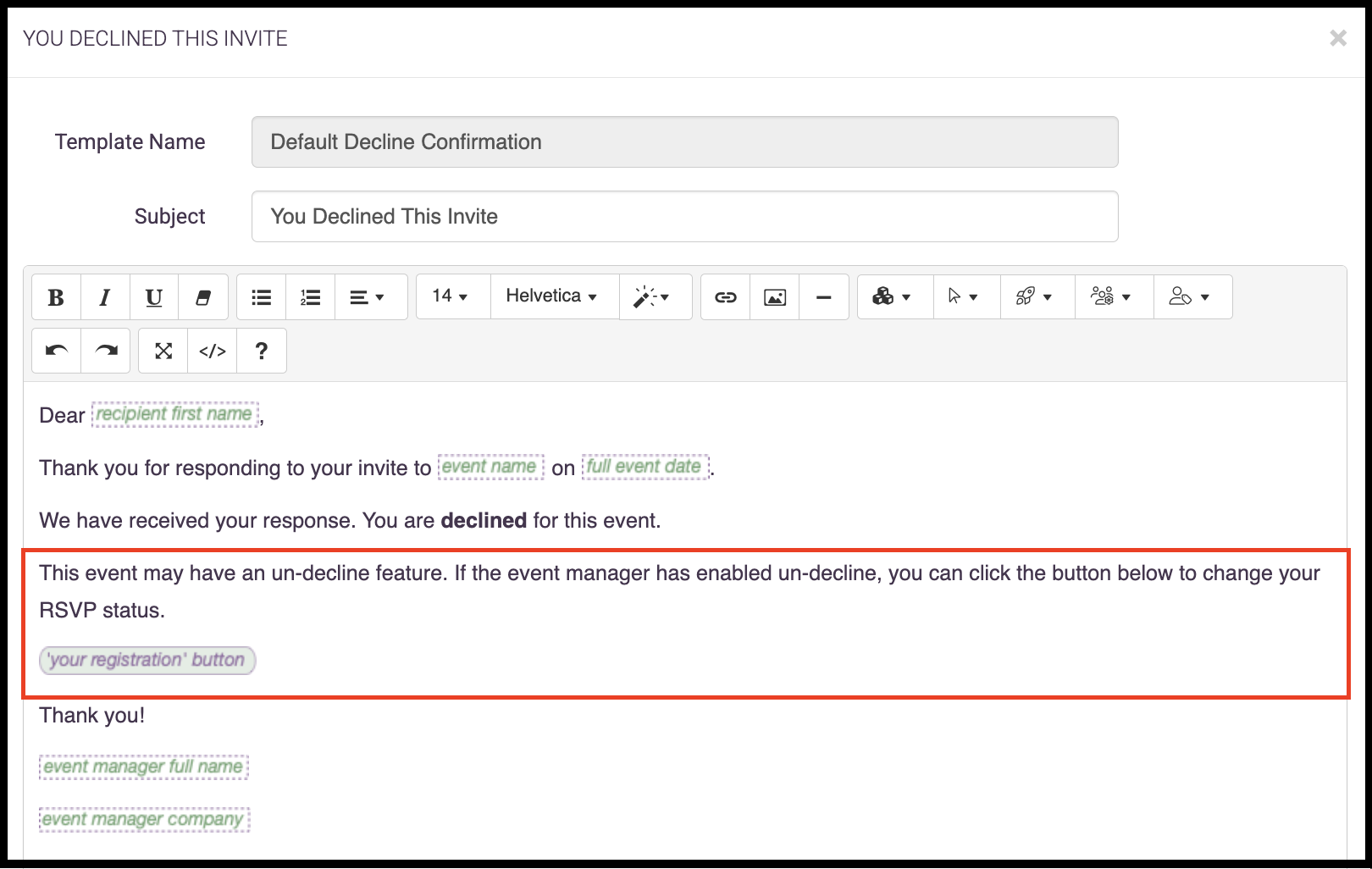 Default Decline Confirmation – Seatrobot Support