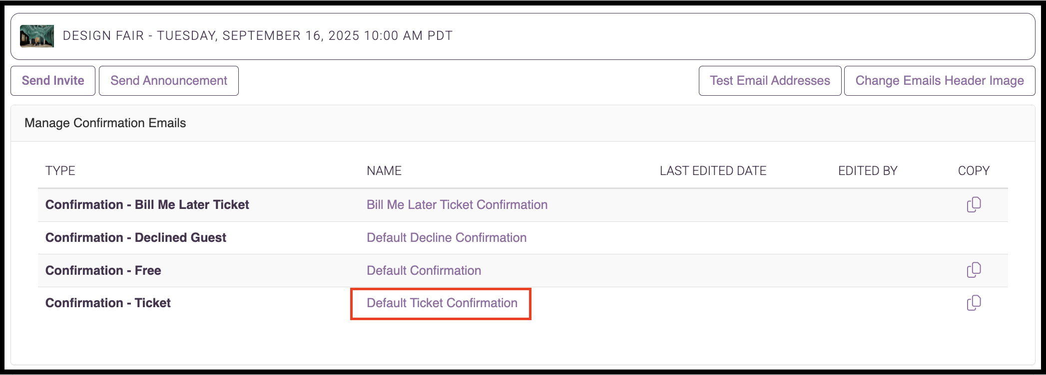 Default Ticket Confirmation – Seatrobot Support